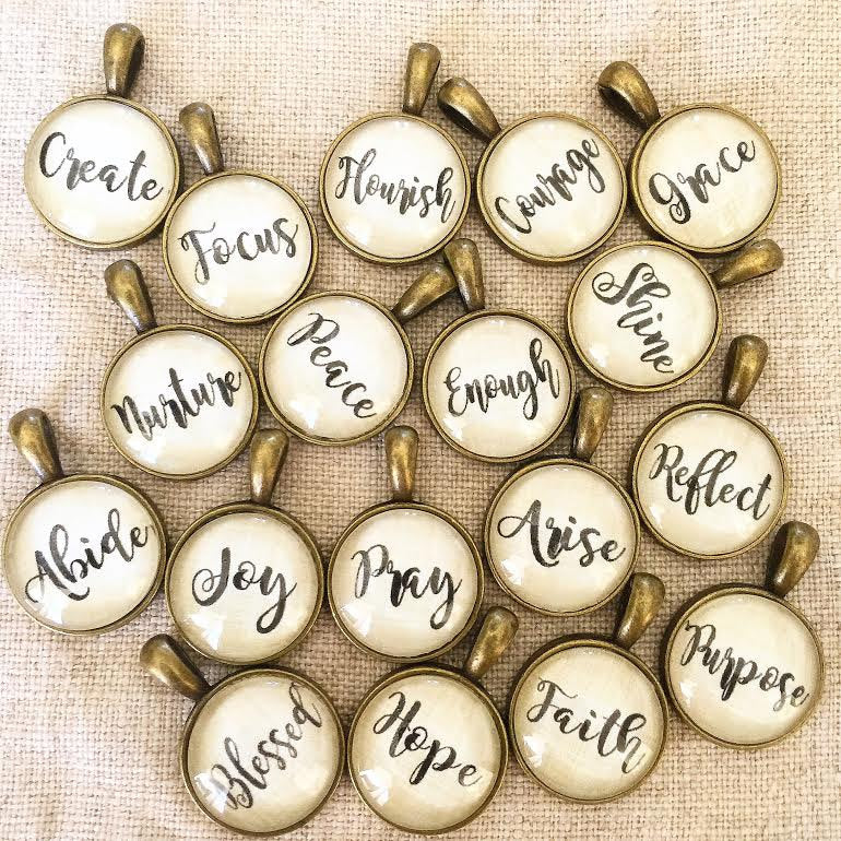 One Word Mini Pendants – Redeemed Jewelry